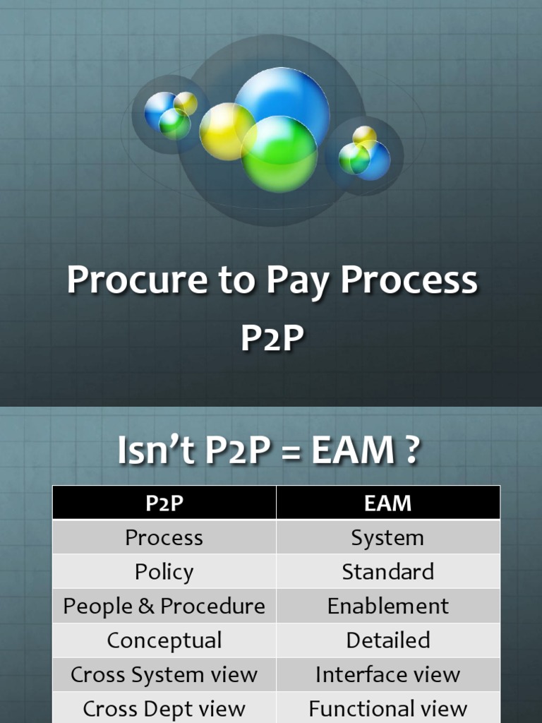 Procure to Pay (P2P) Process Guide | PDF | Business | Computers
