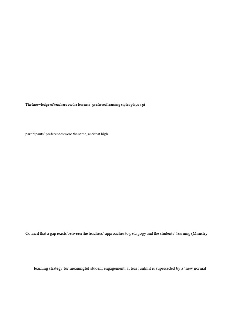 Preferred Learning Style of Students of Nangkor | PDF | Learning Styles ...