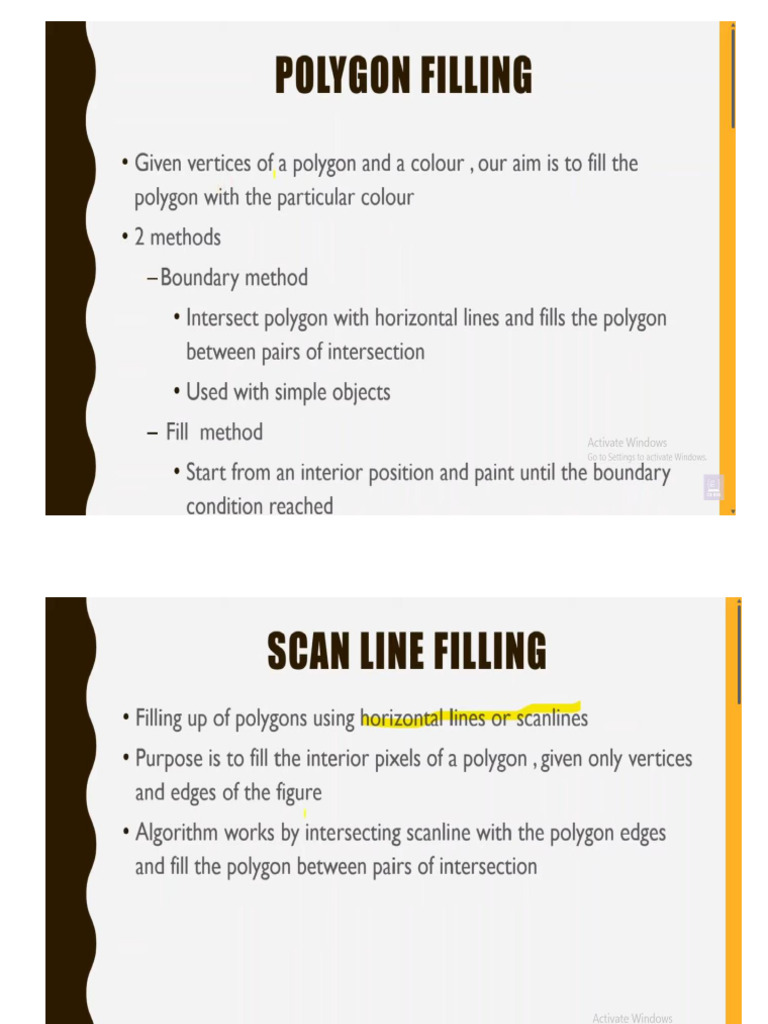 Polygon Filling | PDF