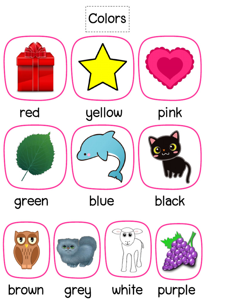 Colors-Worksheet Kindergarten | PDF