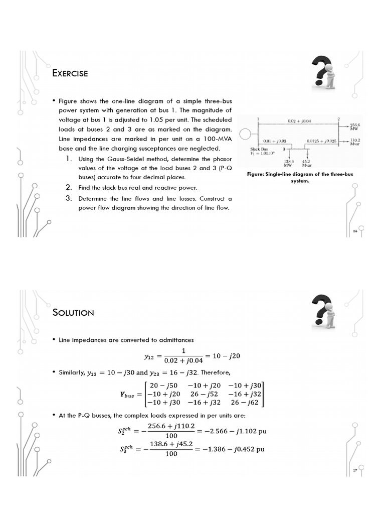 Power System Analysis (EE 463) Chapter 4 Power Flow Analysis - PDF 2 | PDF | Power Engineering ...