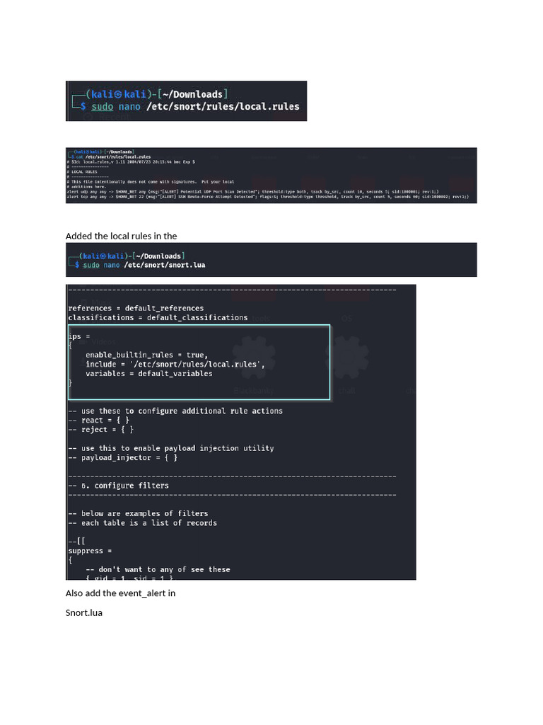 Simplified Snort 3 SSH Alert Rules | PDF