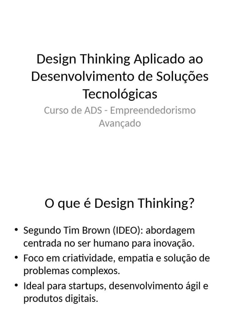 12- Aula Slides_Design Thinking | PDF