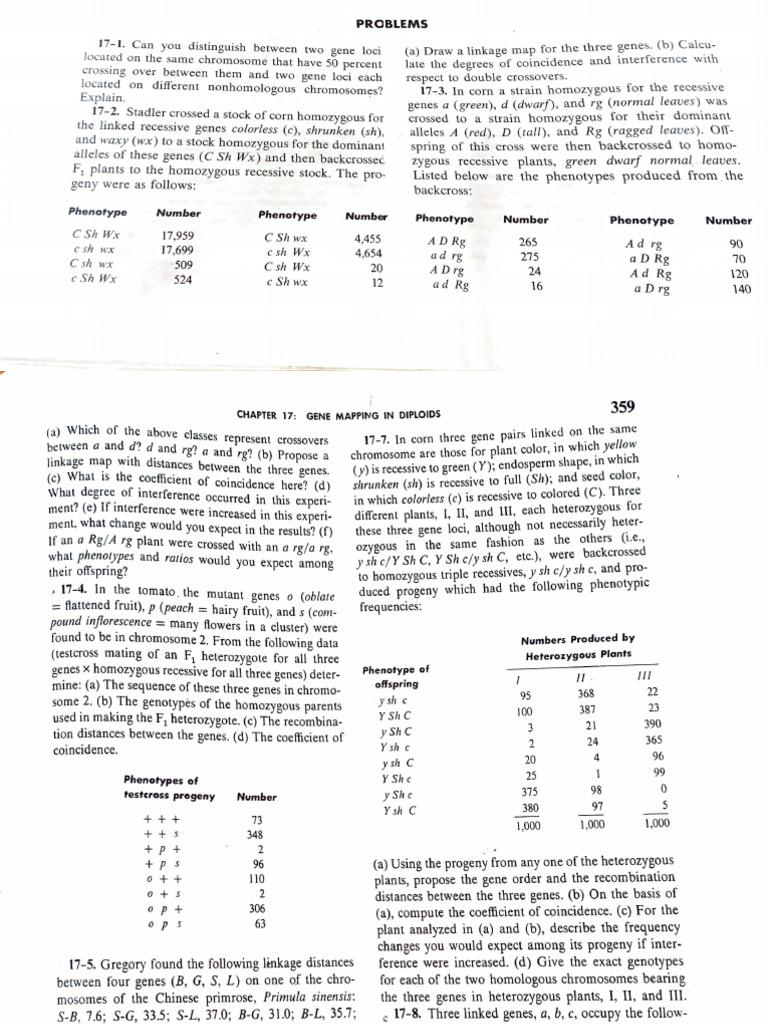 Gene Map Strickberger | PDF | Dominance (Genetics) | Zygosity
