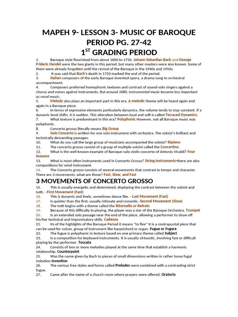 Music Reviewer | PDF | Concerto | Baroque Music