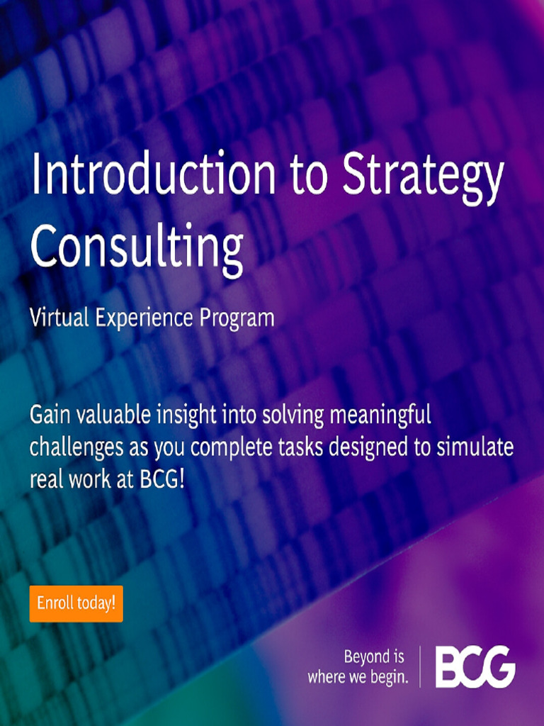 Introduction To Strategy Consulting Virtual Experience 1700597537 | PDF