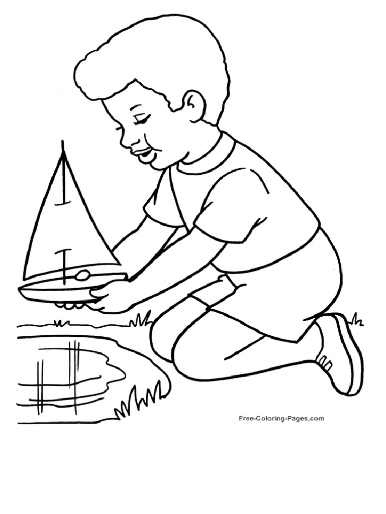 Boats Coloring Pages To Print | PDF