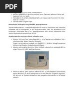 Olsen Method for Soil Phosphorus Analysis | PDF | Soil | Spectrophotometry