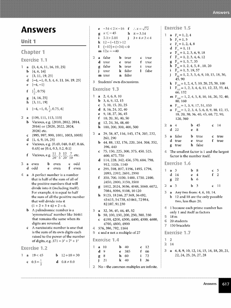 Cambridge - IGCSE® - Mathematics Answer | PDF