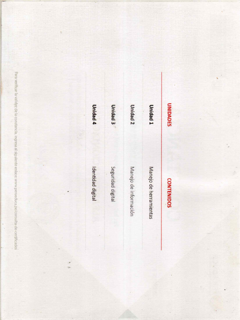 2020 Certificado Alfabetizacion Digital 2020 Peru Educa Reverso | PDF