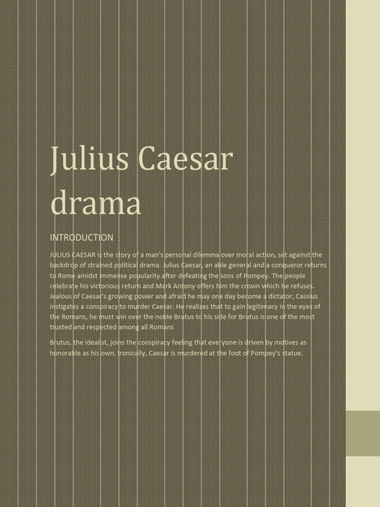 Julius Caesar: A Political Tragedy | PDF | Mark Antony | Julius Caesar