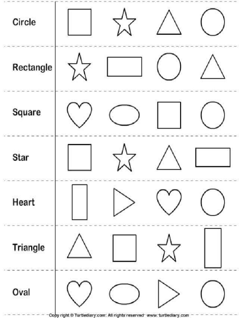 Identify The Correct Shapes | PDF