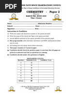 Chemistry Pp2 Pre-Mock 2025 | PDF | Chemical Compounds | Chemical Substances