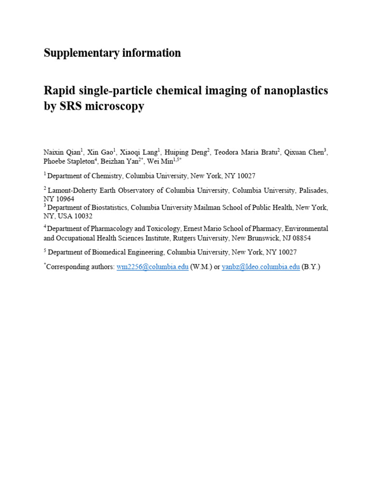 Supplementary Information Rapid Single-Particle Chemical Imaging of ...