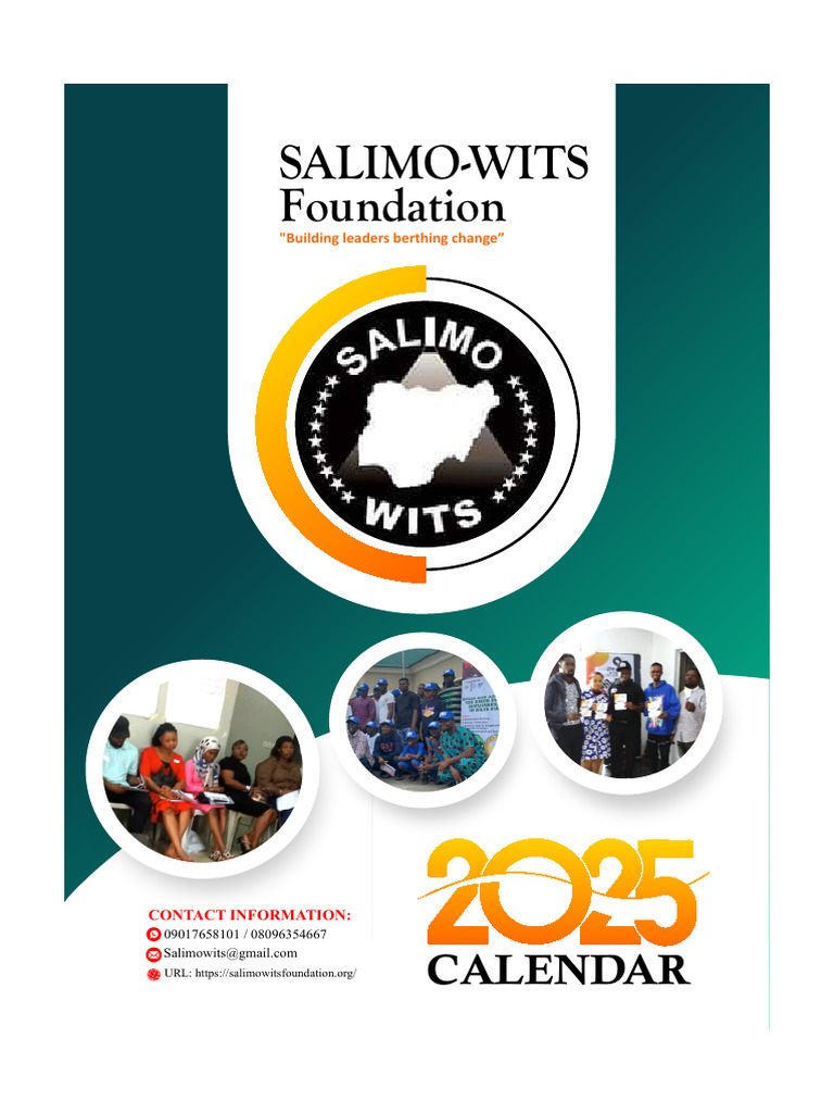 Salimo-Wits Foundation 2025 Calendar | PDF