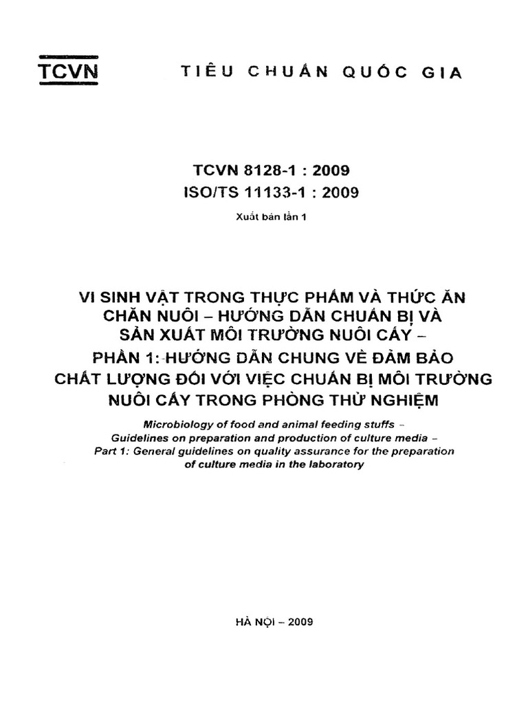 TCVN 8128-1-2009 | PDF