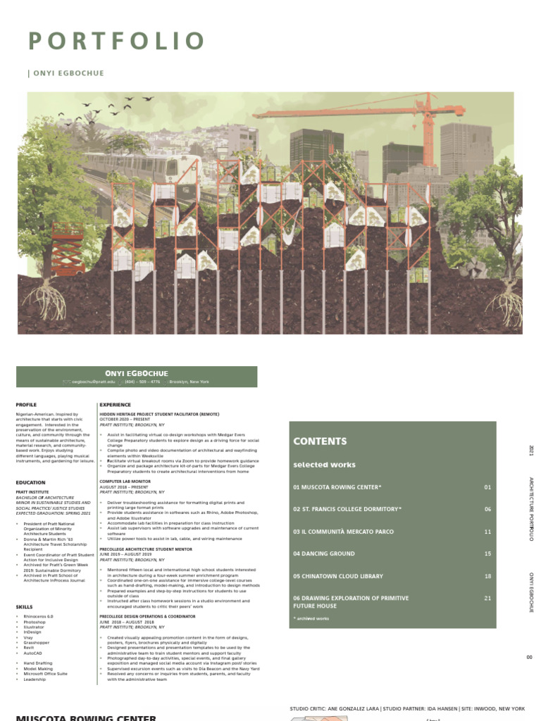 Onyi Egbochue Portfolio 0321 | PDF | Vertebral Column
