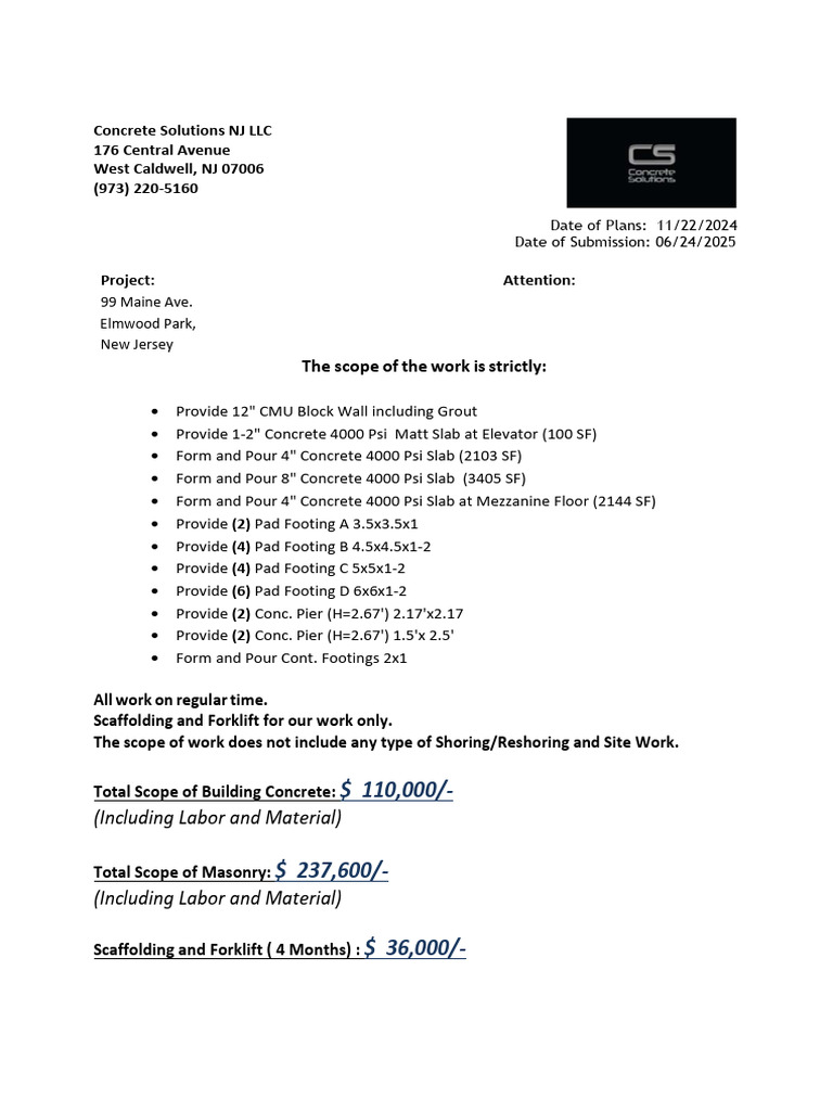 CSNJ - Updated Proposal | PDF