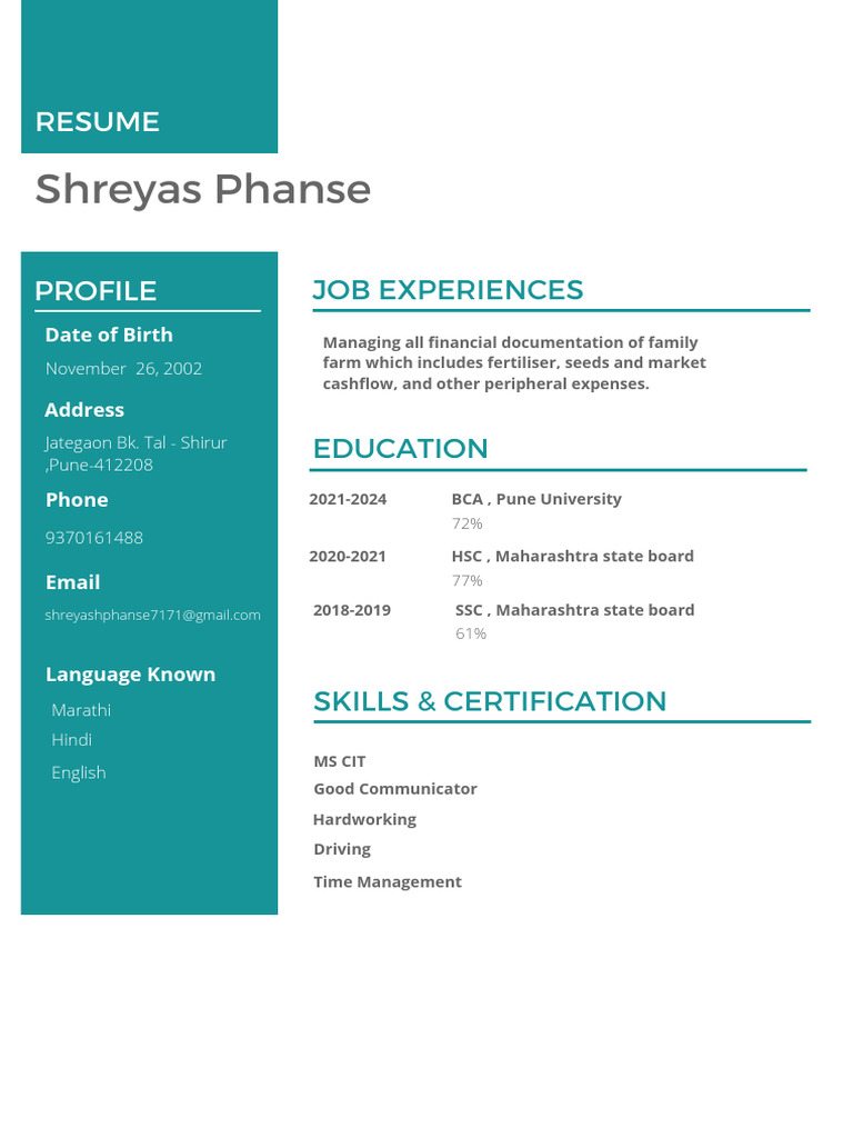 Graphic Designer Resume | PDF