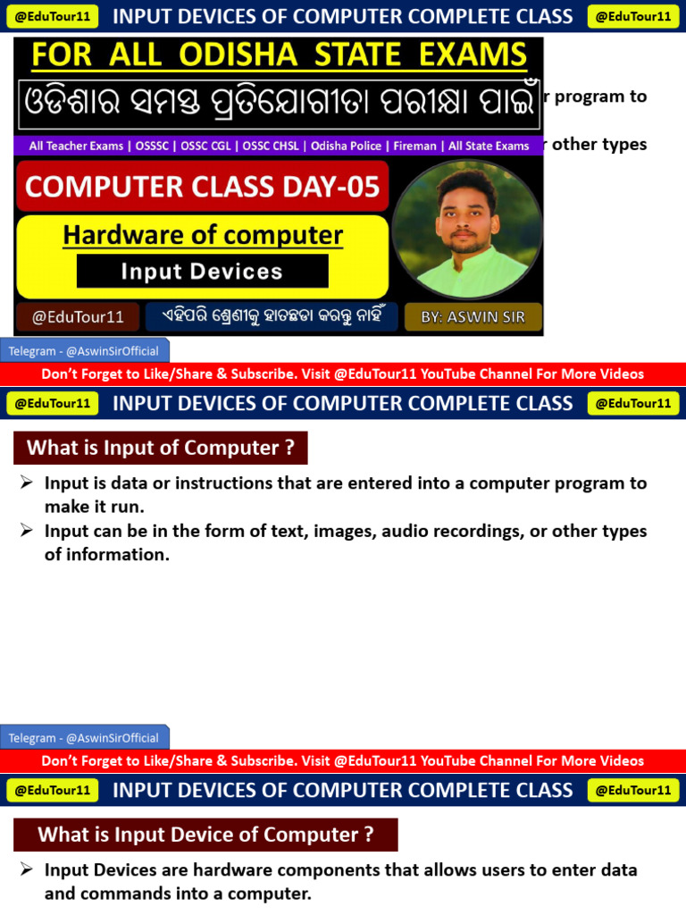 Understanding Computer Input Devices | PDF | Optical Character ...