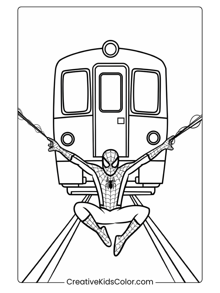 Spider Man Stopping The Train With His Webs r1 | PDF