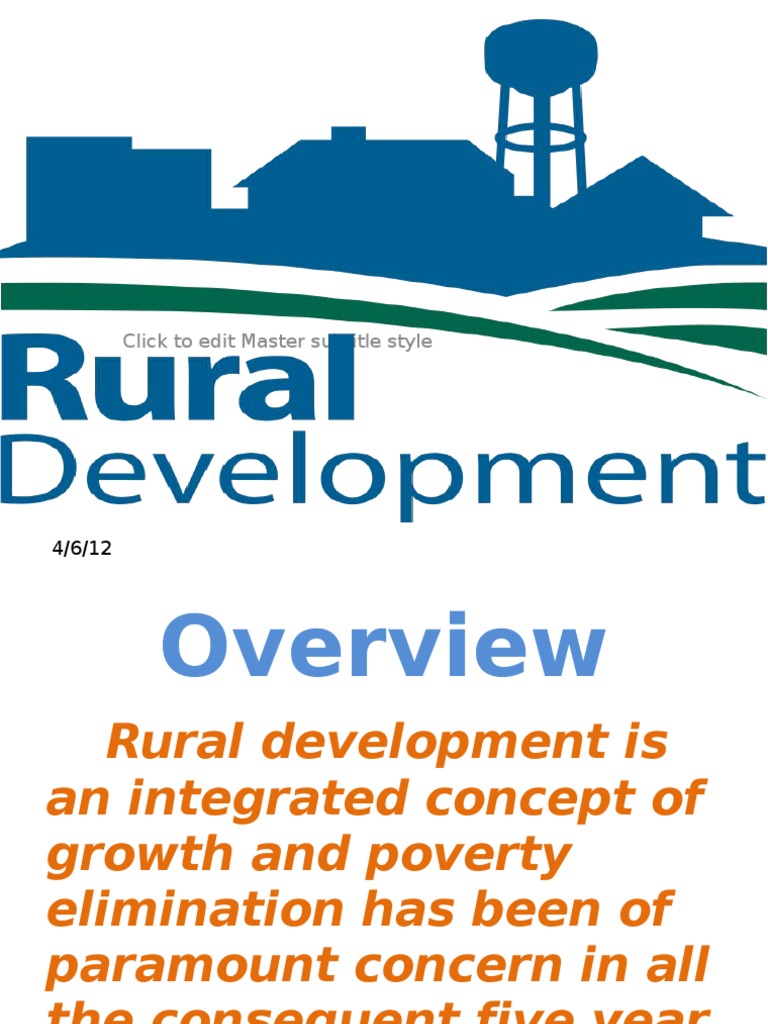 Rural Development and Infrastructure Plans | PDF | Career & Growth ...