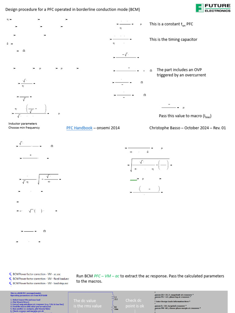 BCM PFC Design | PDF | Electrical Engineering | Electrical Equipment