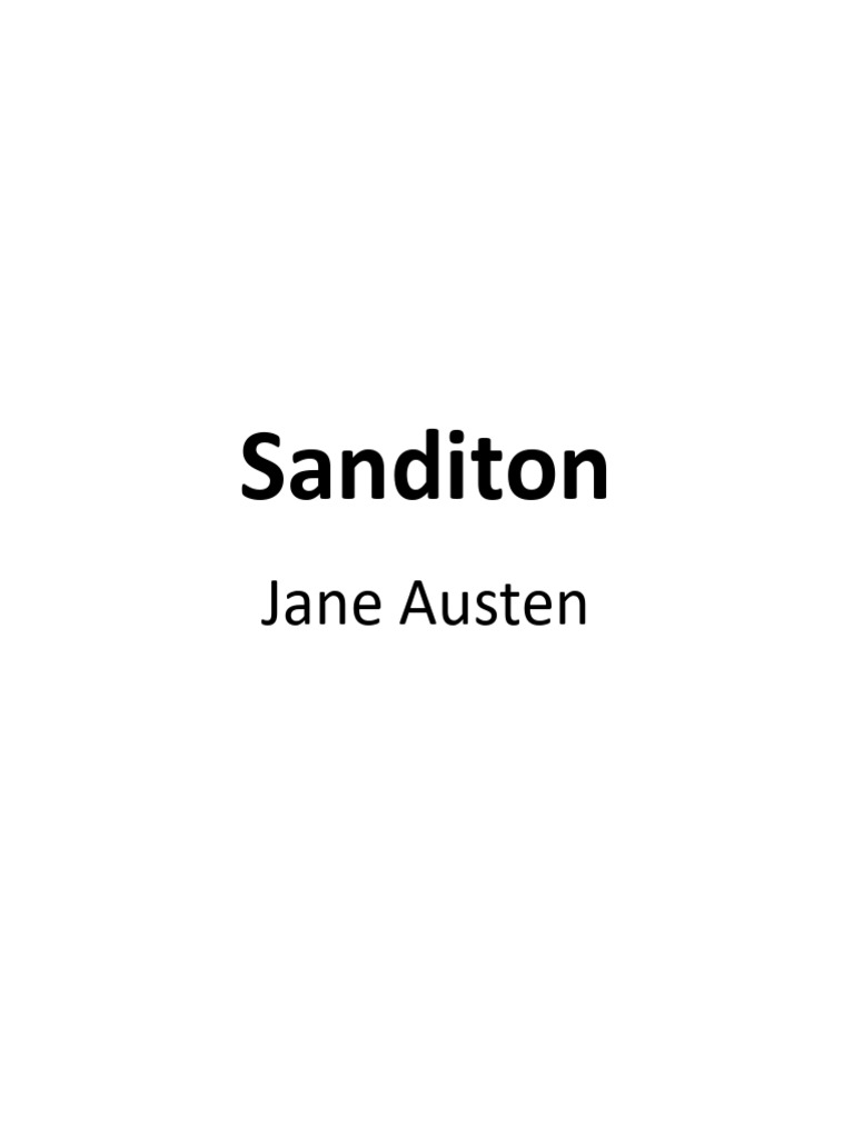 Sanditon : Dernier roman de Jane Austen | PDF | Jane Austen
