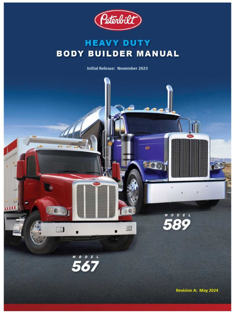 2024 Peterbilt Body Builder Manual | PDF | Truck | Vehicles