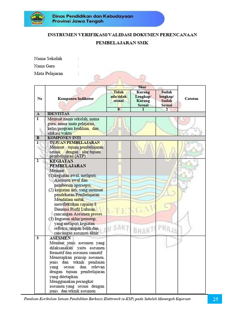Validasi Modul Ajar | PDF
