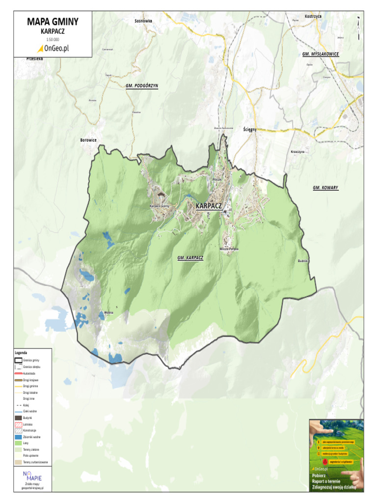 Mapa Miasta Karpacz 0206011 Wysoka Jakosc Druk | PDF