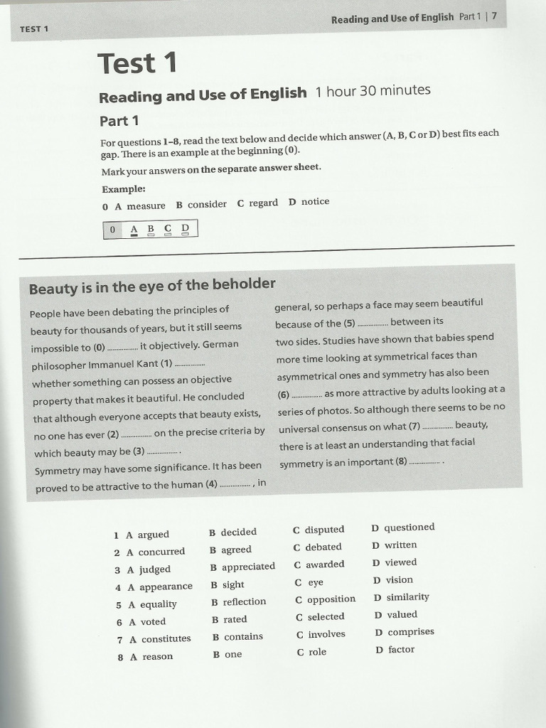 Reading, Use of English and Writing | PDF