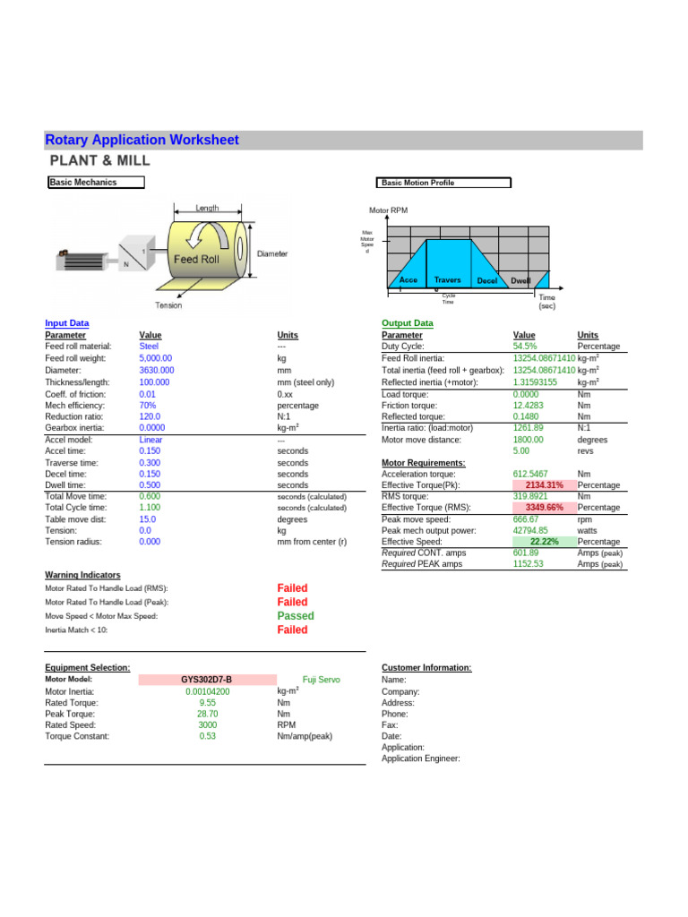 Servo Stepper Sizing - September 2020 (Staff Version) | PDF | Torque ...
