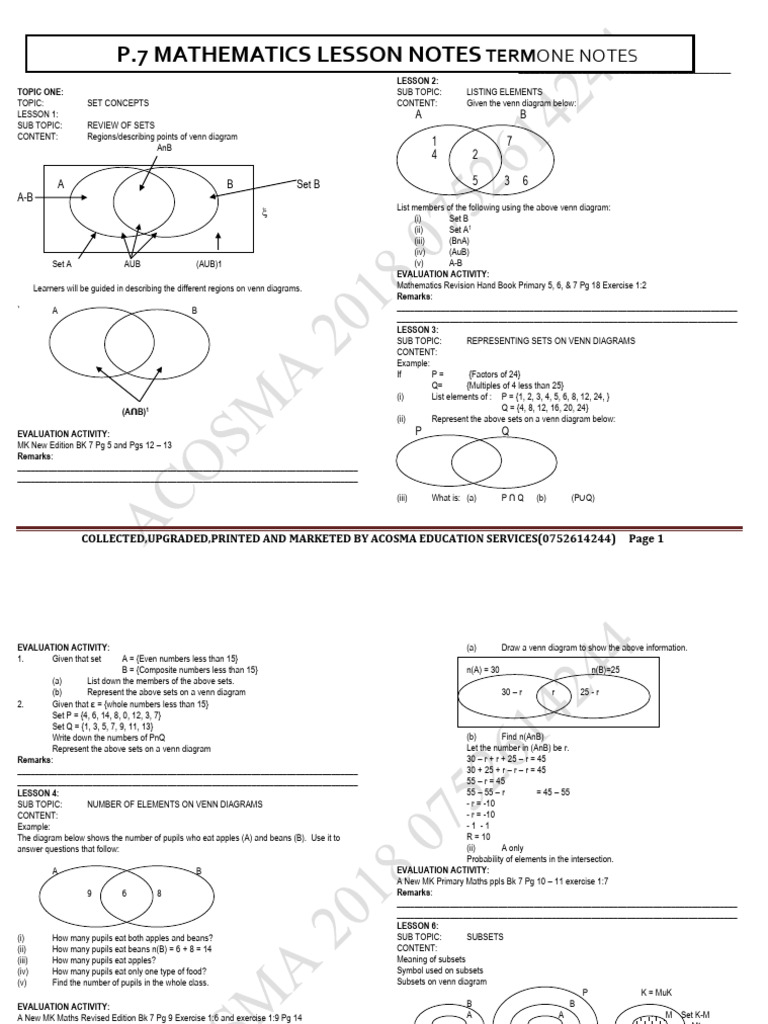 Primary Seven Maths | PDF | Mathematics