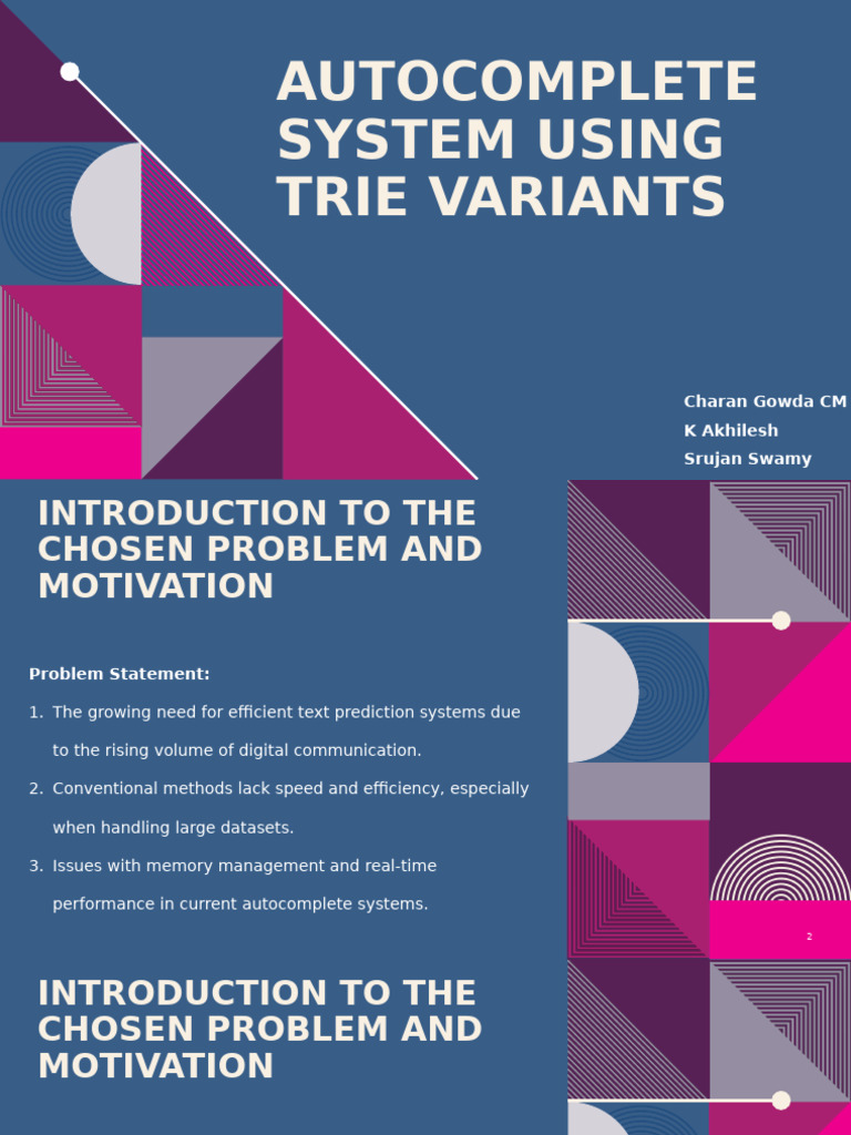 Trie Variants for Efficient Autocomplete | PDF | Data Structure ...