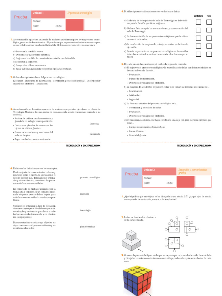 Examen Final 1eso | PDF | Rieles | Engranaje