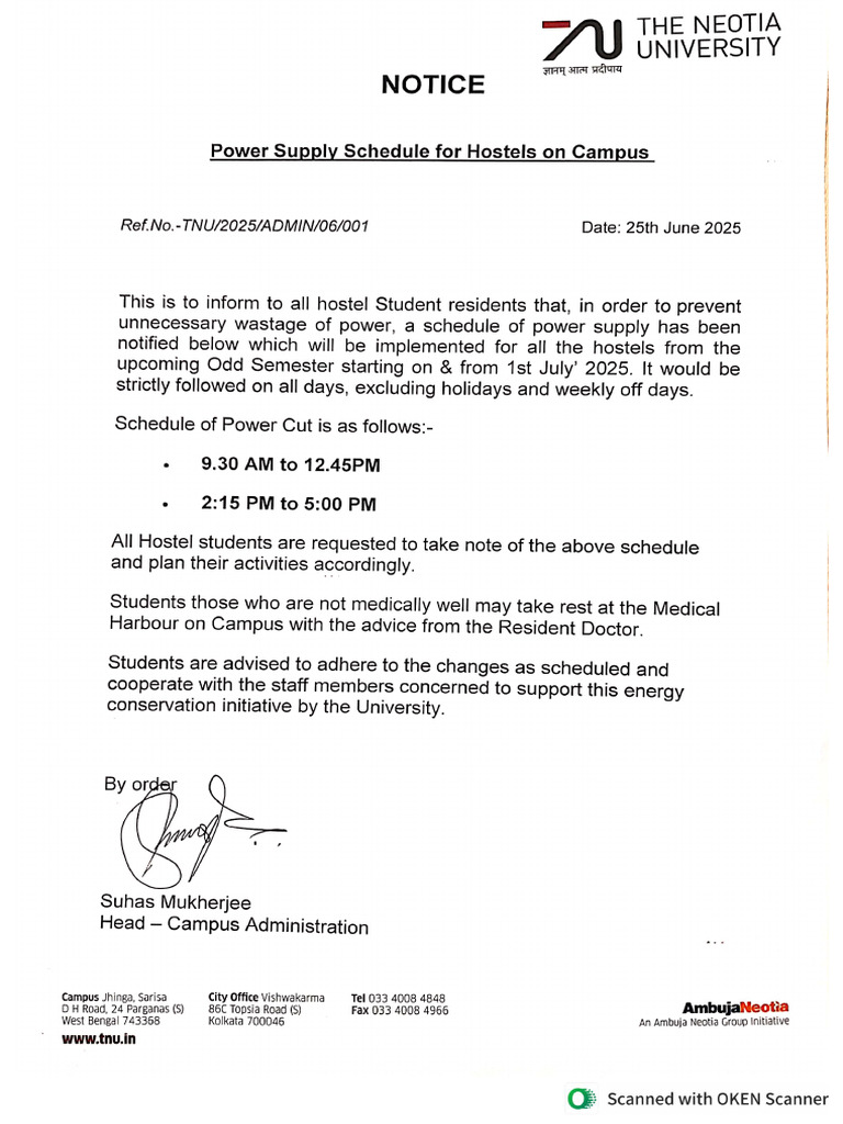 Power Supply Notice | PDF