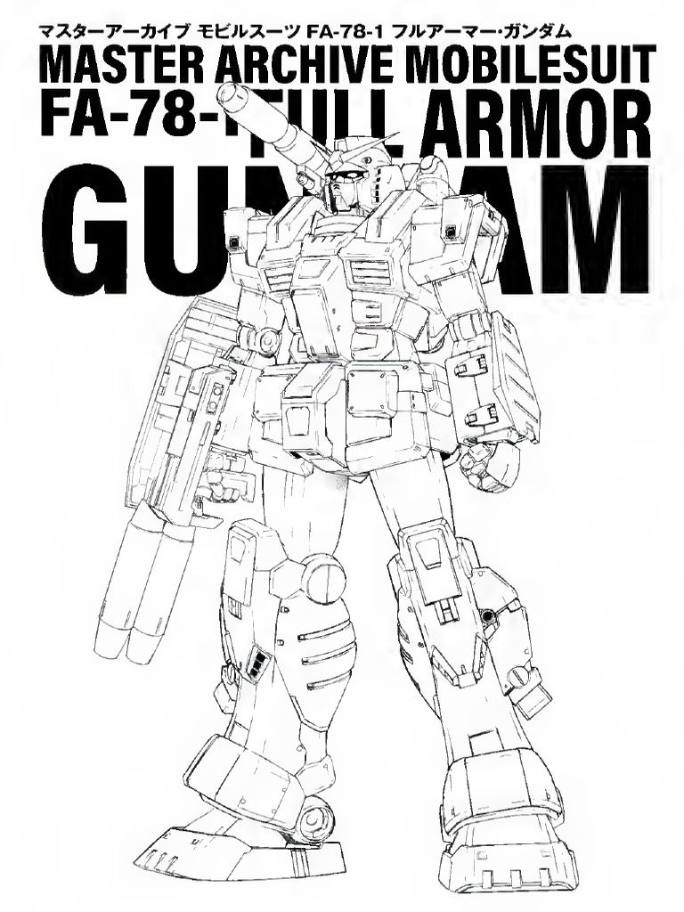Master Archive Mobilesuit Fa-78-1 Full Armor Gundam | PDF