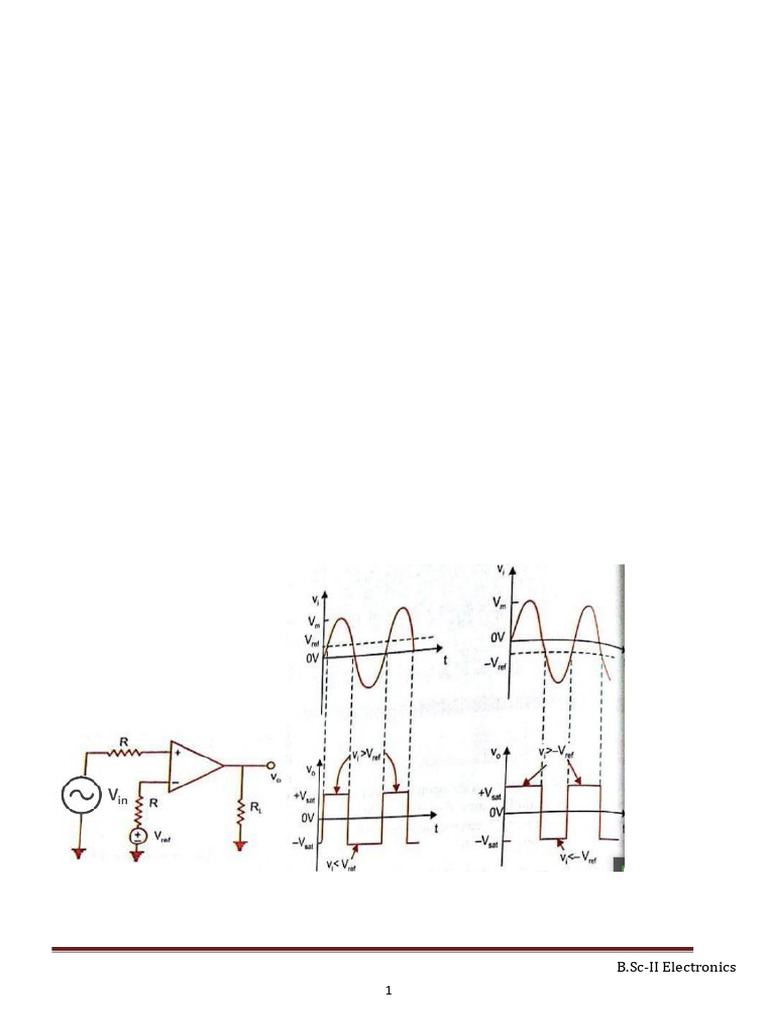 Chapter 4-Comparators and Rectifiers | PDF | Operational Amplifier | Rectifier