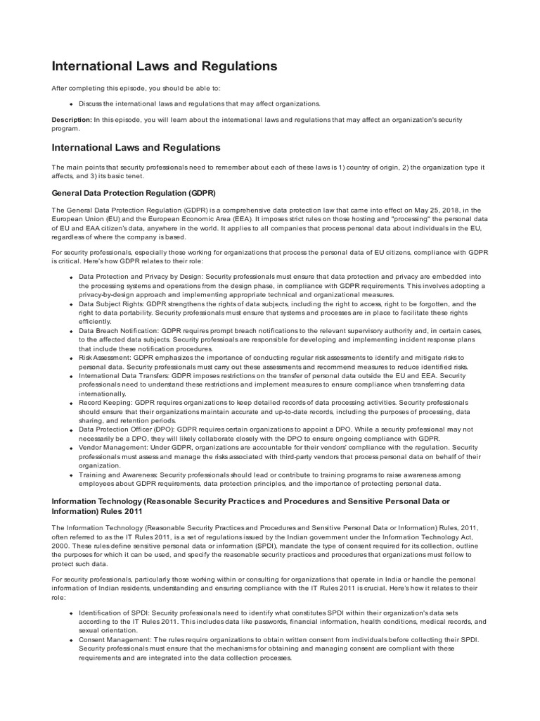 2 - 9 - International Laws and Regulations | PDF | Computer Security ...