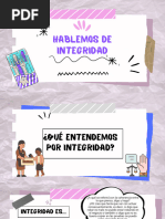 Valor de La Integridad | PDF | Aprendizaje