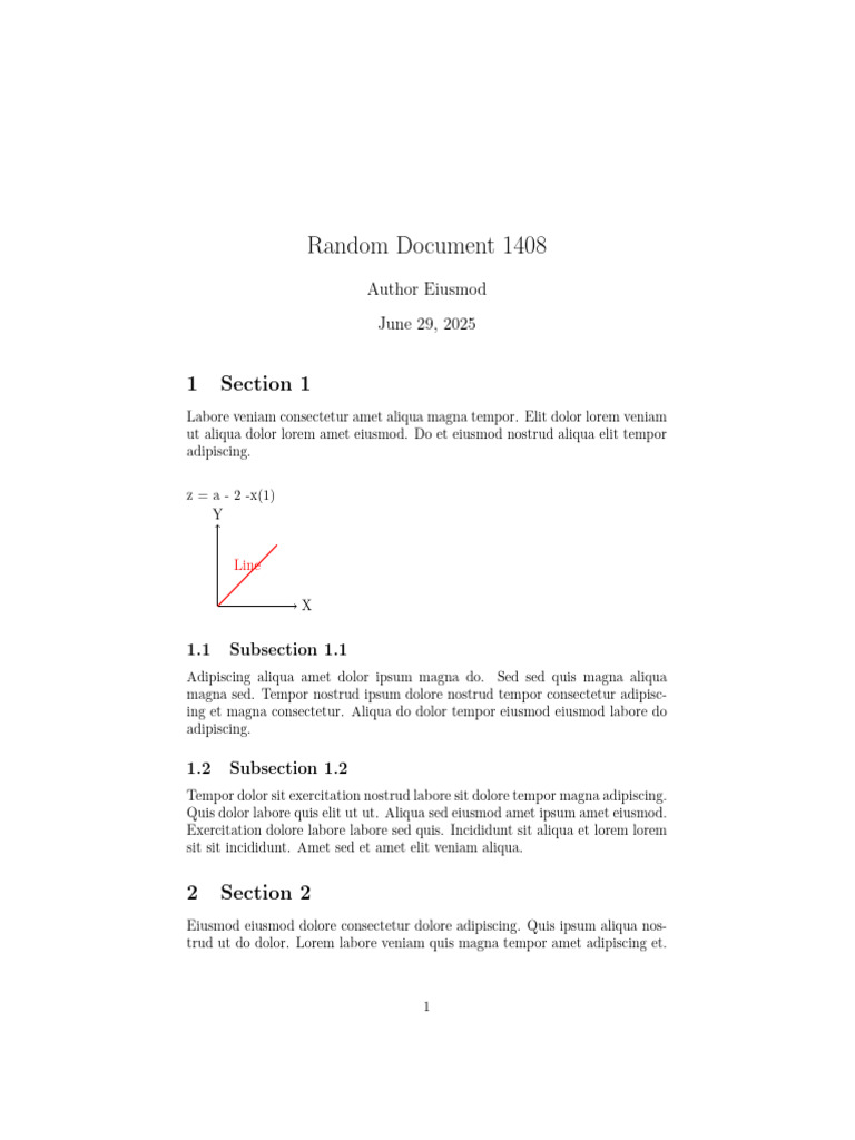 Random Document 1408: 1 Section 1 | PDF