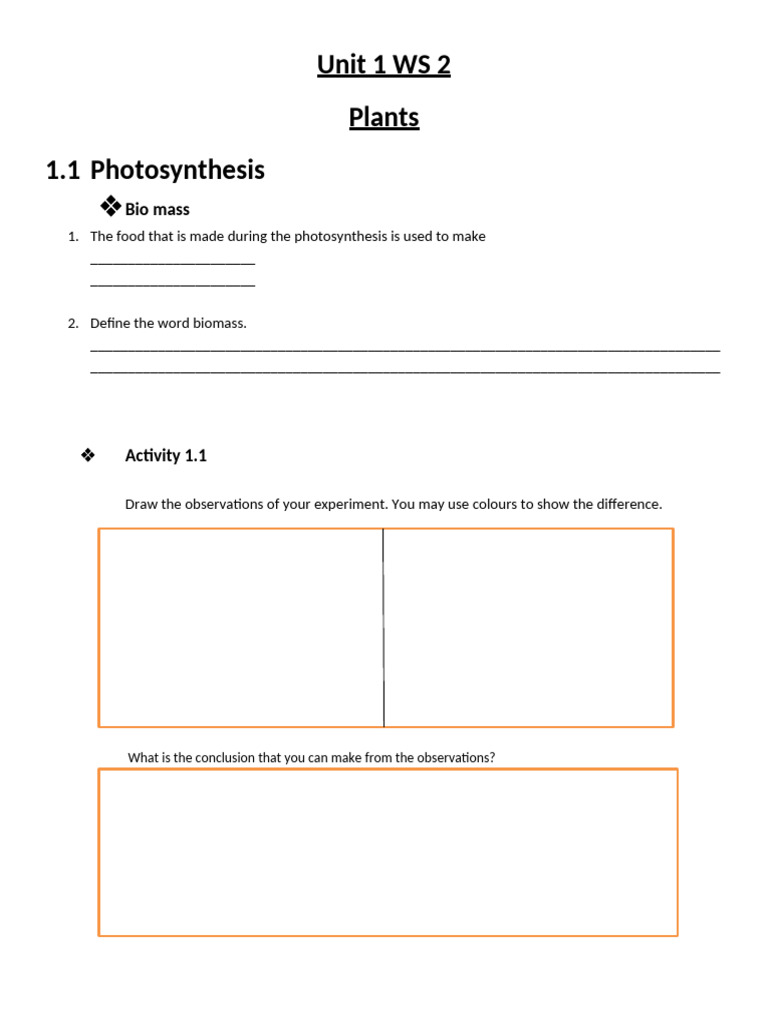 G7-Unit 1-WS 2 | PDF