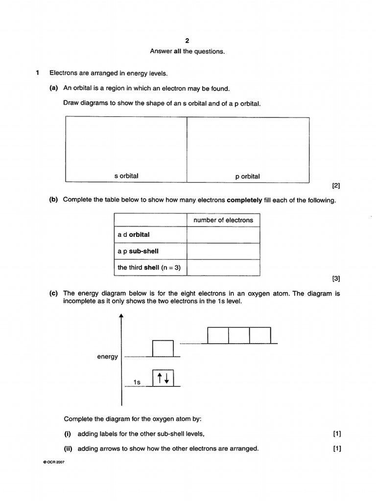OCR Topic 2 Questions As/a Level | PDF