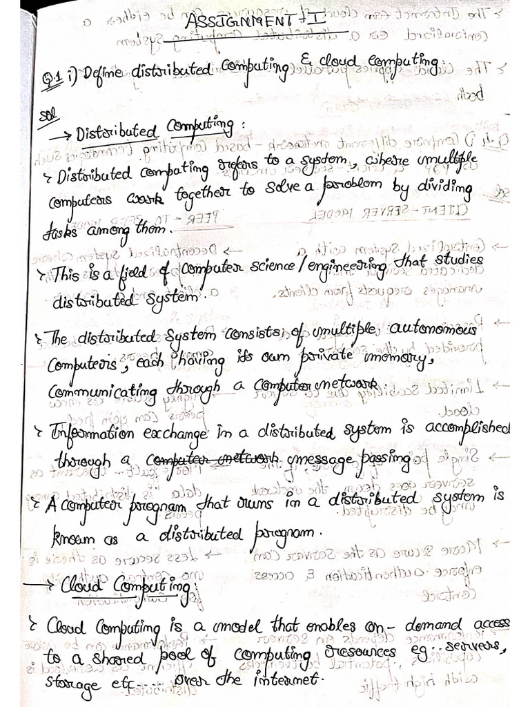Cloud Computing Assignment 1 | PDF