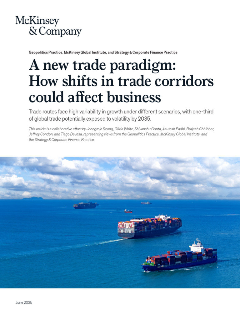 A New Trade Paradigm How Shifts in Trade Corridors Could Affect ...