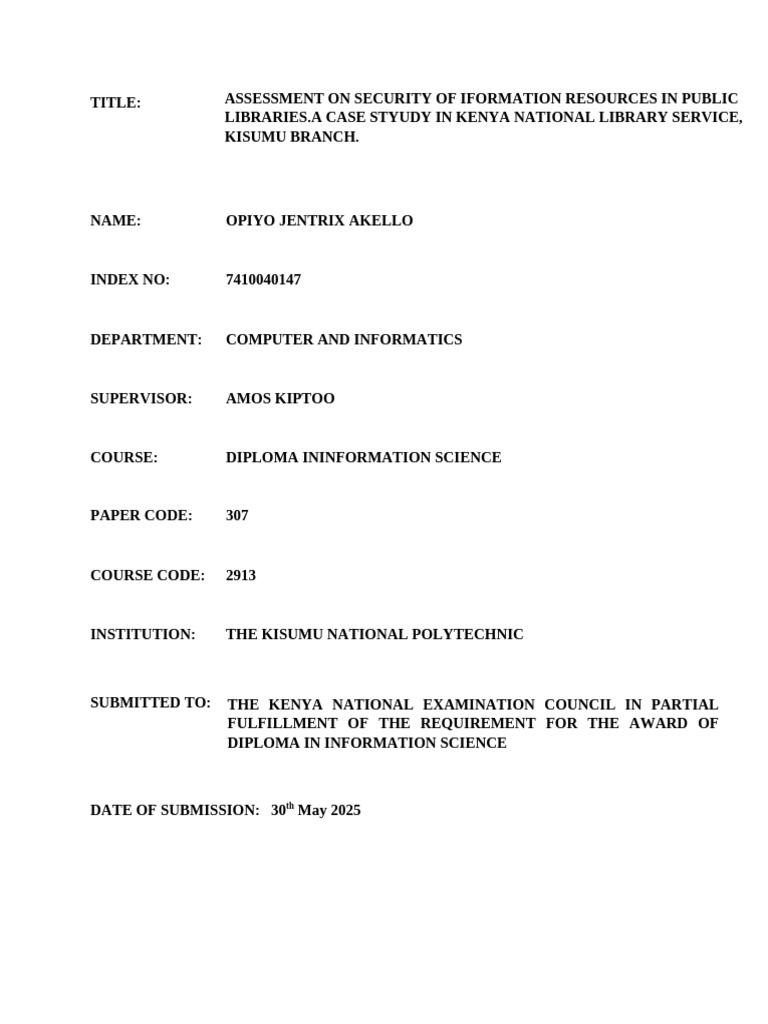 Jentrix Akello Research Project | PDF | Computer Security | Security