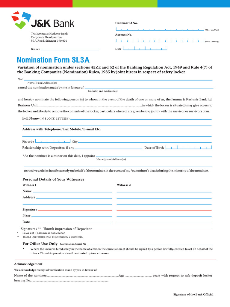 Nomination Form SL 3 A-16072020 | PDF