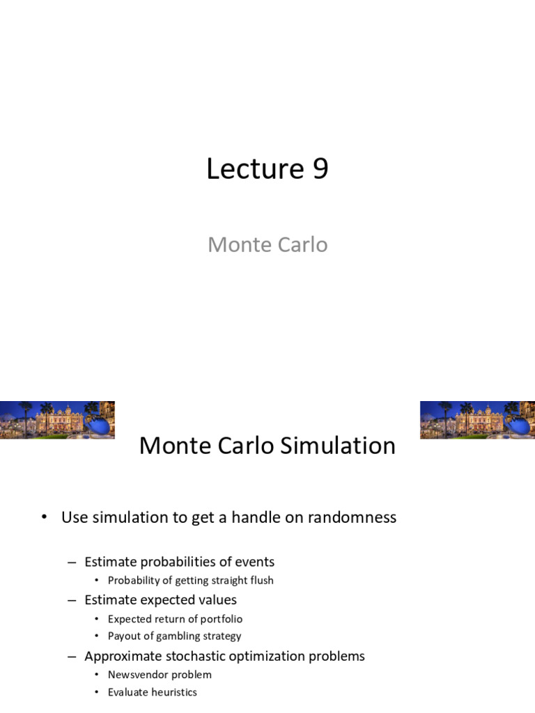 Monte Carlo Simulation | PDF