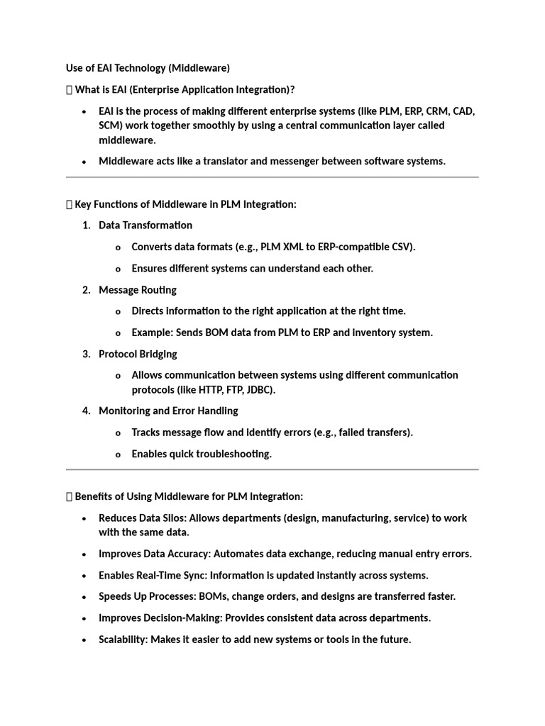 Use of EAI Technology | PDF